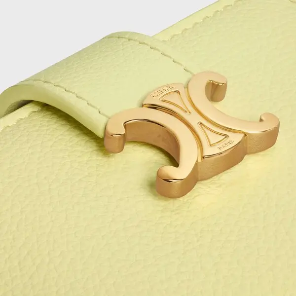 Celine Fine Strap Wallet Nino In Supple Grained Calfskin