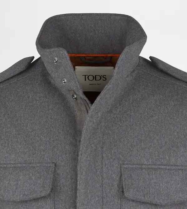 TOD'S Field Jacket In Wool Drap