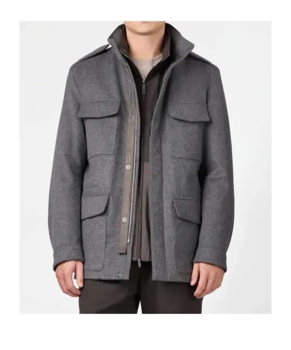 TOD'S Field Jacket In Wool Drap