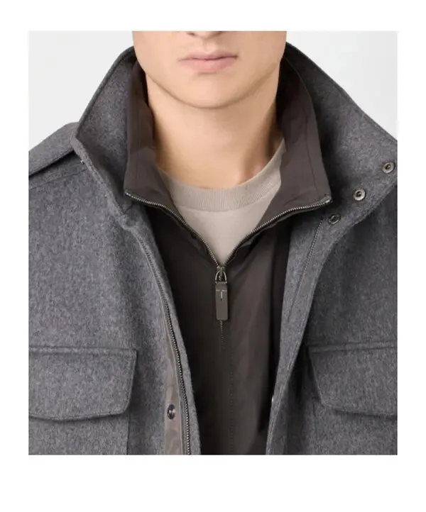 TOD'S Field Jacket In Wool Drap