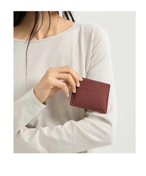 Brunello Cucinelli Leather Card Holder