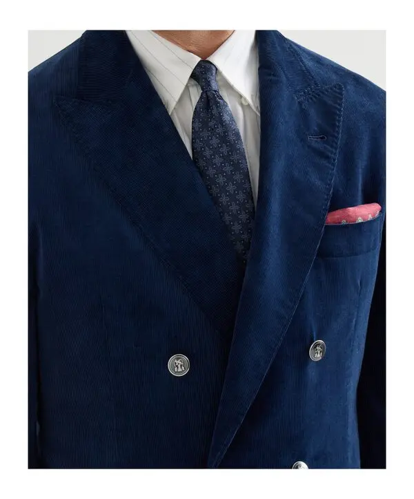 Brunello Cucinelli Silk Tie With Geometric Floral Pattern