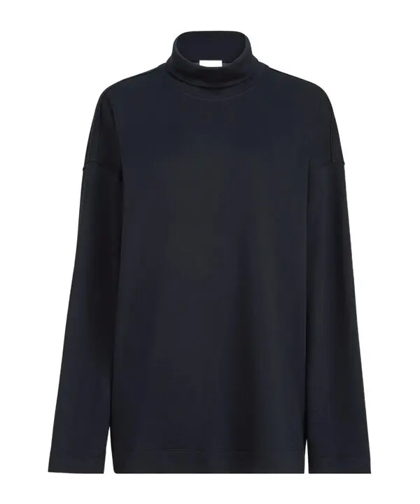 Brunello Cucinelli Cotton And Silk Blend High Neck Sweater