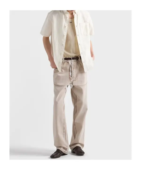 Prada Cotton Tank Top - Limestone