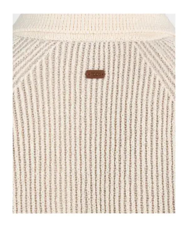 TOD'S Ribbed V-neck Sweater