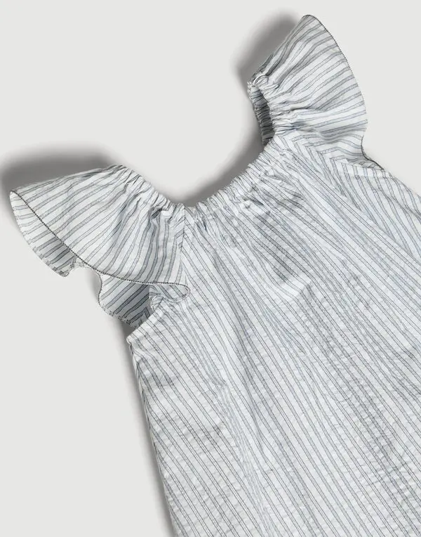 Brunello Cucinelli Striped Stretch Top