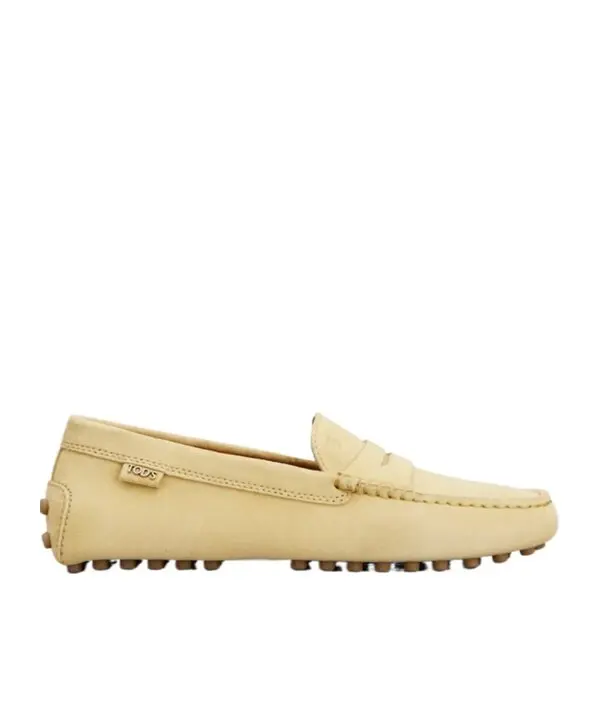 TOD'S Round Toe Slip-on Loafers