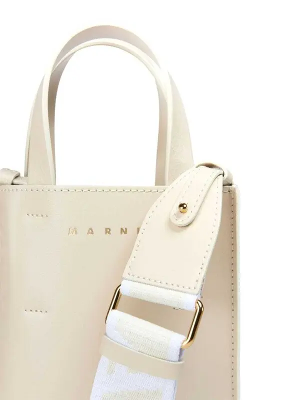 Marni Logo Printed Top Handle Bag