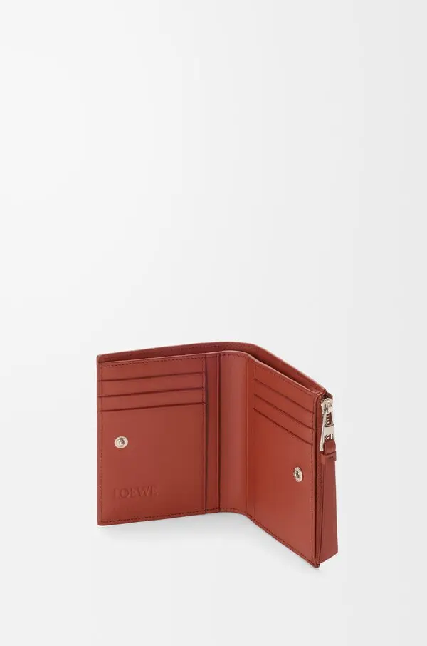 Loewe Puzzle Slim Compact Wallet In Classic Calfskin