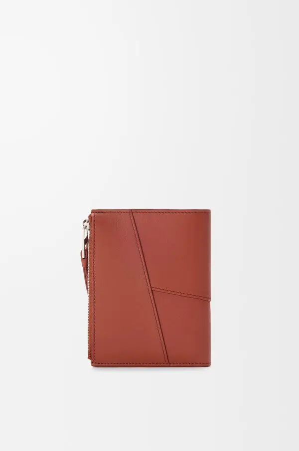 Loewe Puzzle Slim Compact Wallet In Classic Calfskin