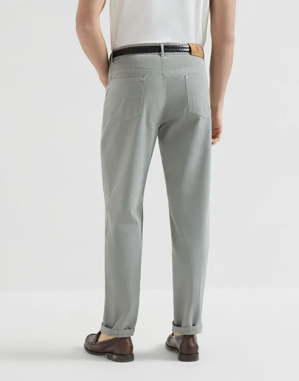 Brunello Cucinelli Garment-dyed Twisted Cotton Gabardine Trousers