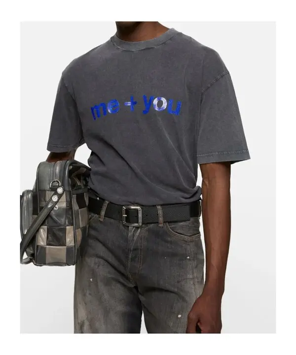 Acne Studios Glitter Graphic T-shirt
