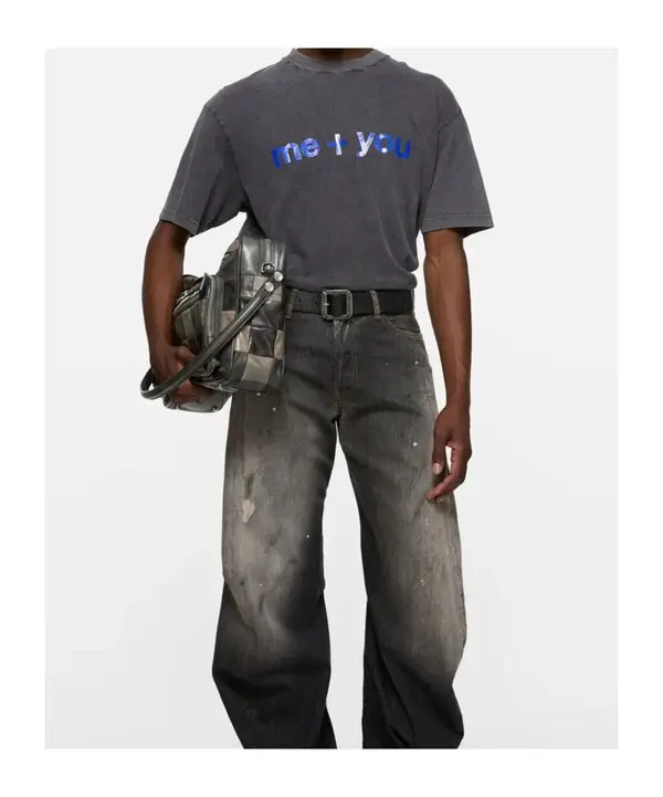 Acne Studios Glitter Graphic T-shirt