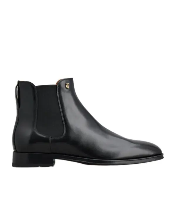 TOD'S Logo-plaque Leather Ankle Boots