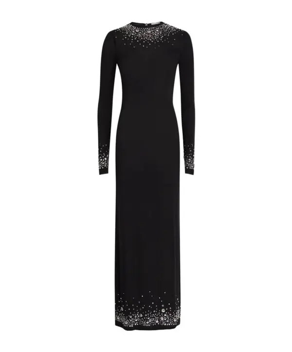 Rabanne Embellished Stretch-jersey Maxi Dress