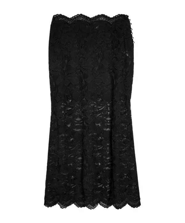 Rabanne Floral Stretch-guipure Lace Midi Skirt