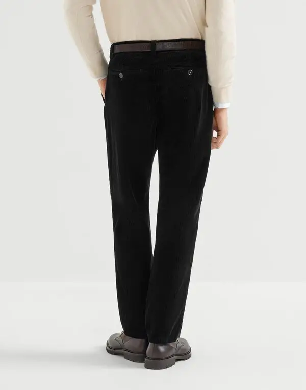 Brunello Cucinelli Garment-dyed Cotton Corduroy Trousers