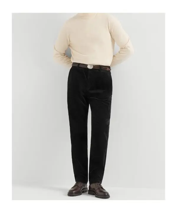 Brunello Cucinelli Garment-dyed Cotton Corduroy Trousers