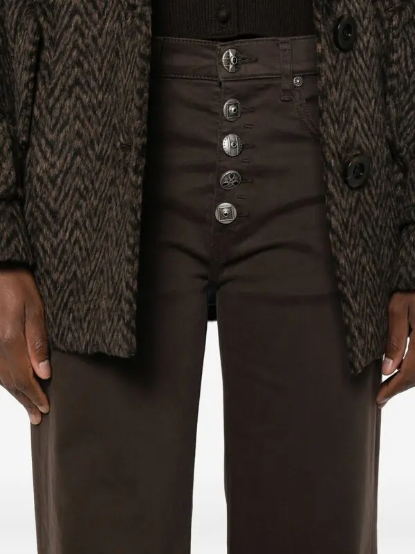 DONDUP Buttoned Straight-leg Jeans