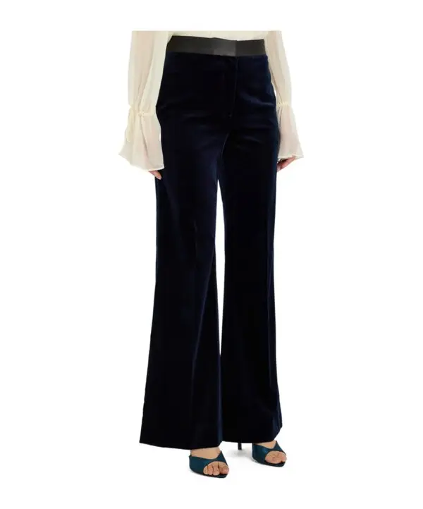 Victoria Beckham Wide-leg Velvet Trousers