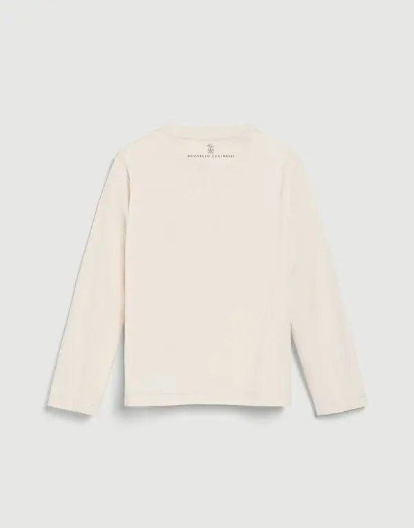 Brunello Cucinelli Cotton Jersey Long-sleeve T-shirt With Embroidery
