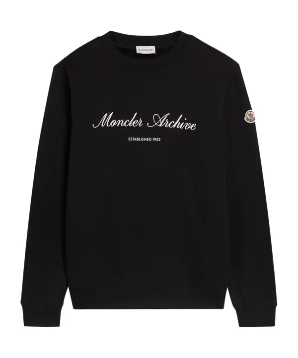 Moncler Logo-embroidered Cotton-blend Sweatshirt