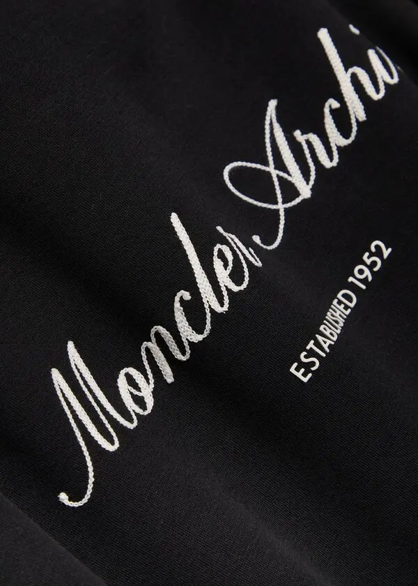 Moncler Logo-embroidered Cotton-blend Sweatshirt