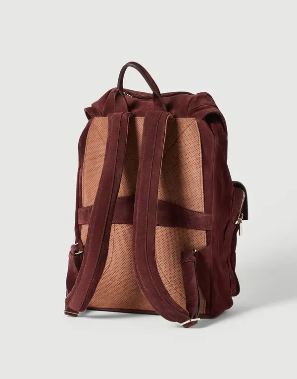 Brunello Cucinelli Suede Leisure Backpack