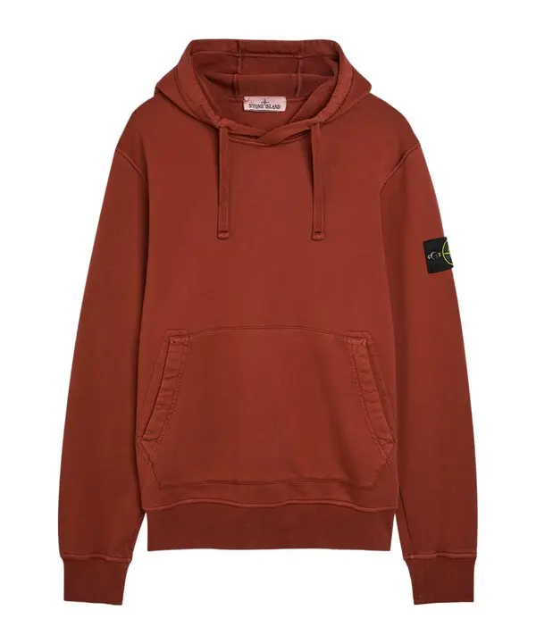 Stone Island Hooded Cotton Sweatshirt