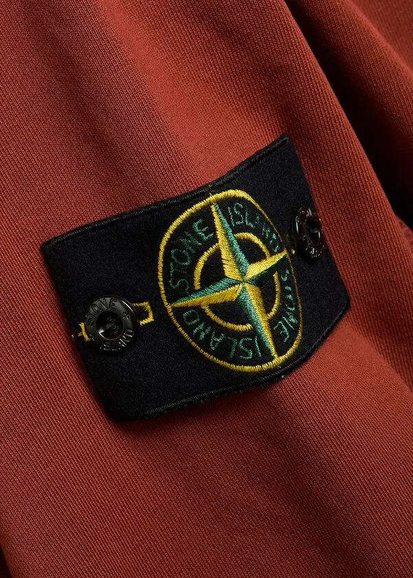 Stone Island Hooded Cotton Sweatshirt