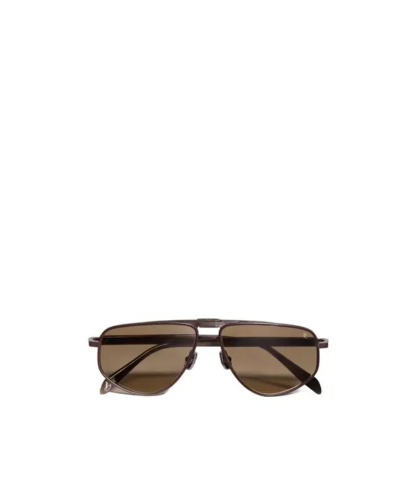 Brunello Cucinelli Full-rim Aviator Sunglasses - Chocolate