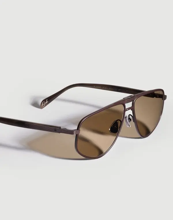 Brunello Cucinelli Full-rim Aviator Sunglasses