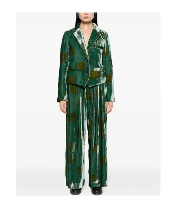 UMA WANG Pleated Zipper Casual Pants
