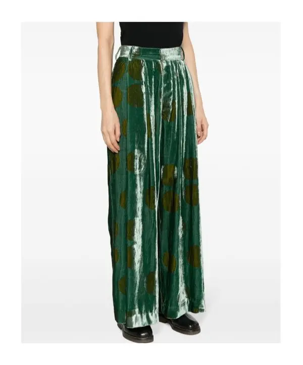 UMA WANG Pleated Zipper Casual Pants