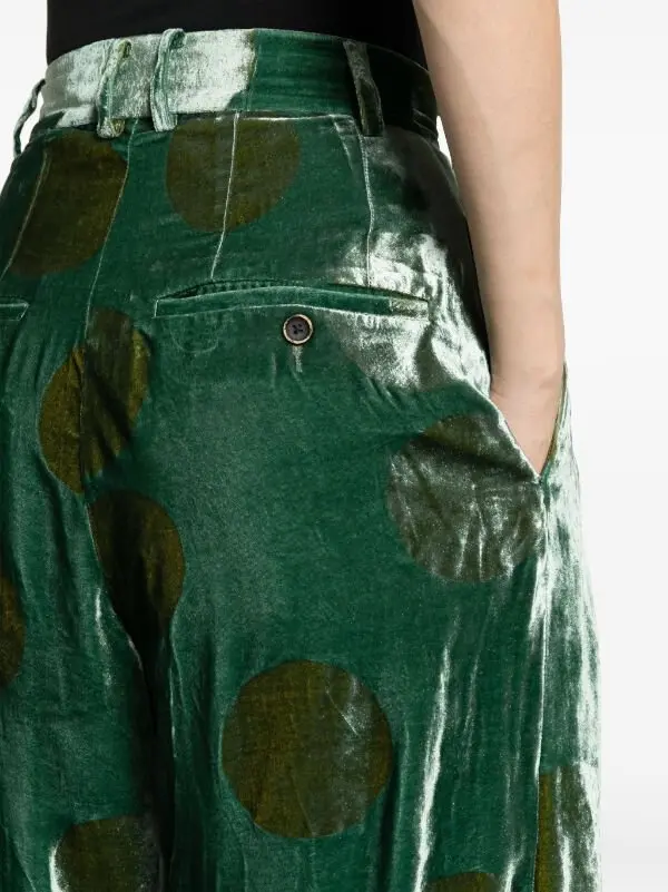 UMA WANG Pleated Zipper Casual Pants
