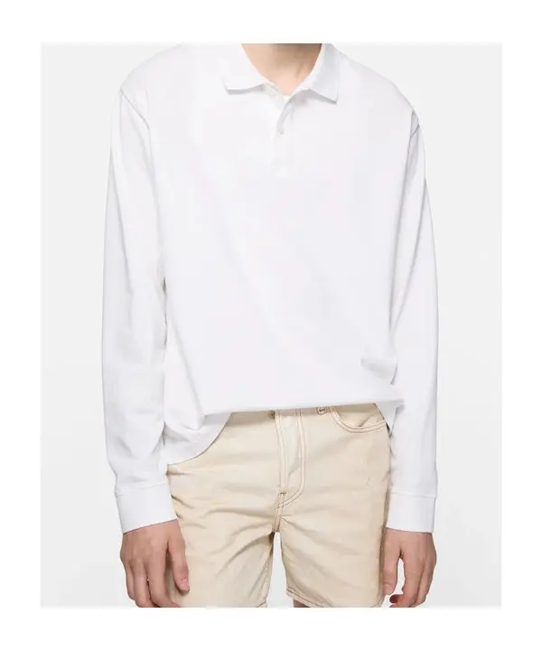 Acne Studios Logo-print Long-sleeve Polo Shirt