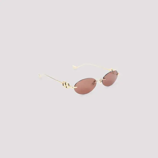 Valentino Garavani Oval Rimless Sunglasses