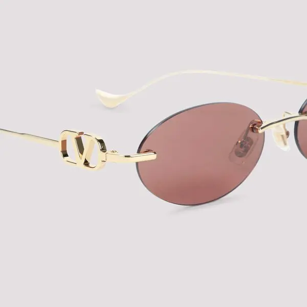 Valentino Garavani Oval Rimless Sunglasses