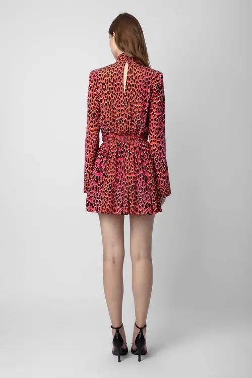 Zadig&Voltaire Leopard-print Dress With Bow Collar