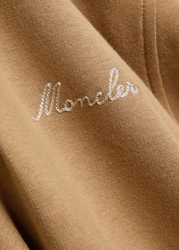 Moncler Logo-embroidered Cotton-blend Sweatshirt