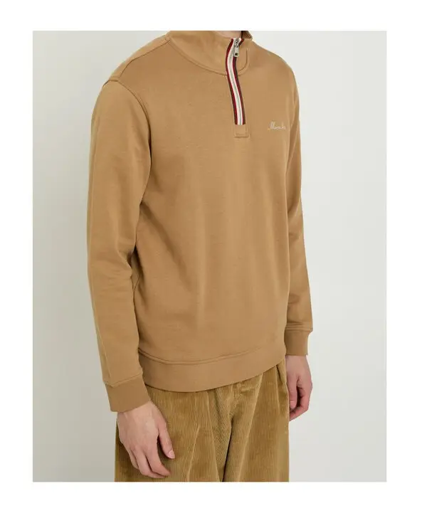 Moncler Logo-embroidered Cotton-blend Sweatshirt