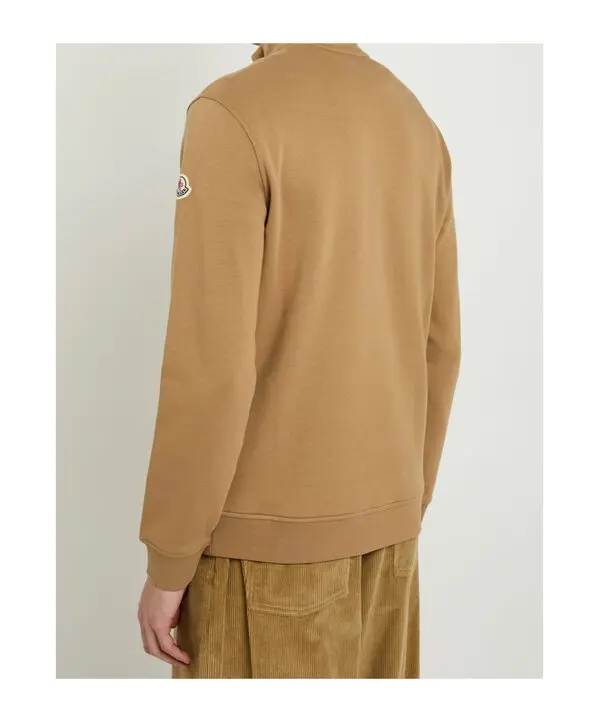 Moncler Logo-embroidered Cotton-blend Sweatshirt