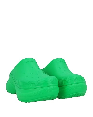 Balenciaga Rubber Mules And Clogs - Green