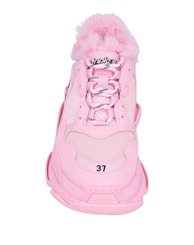 Balenciaga Techno Fabric And Leather Sneakers