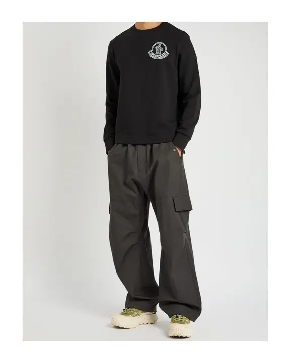 Moncler New Badge Logo-print Cotton Sweatshirt