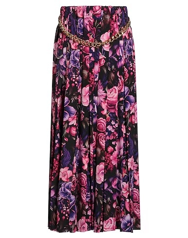 Balenciaga Pleated Floral Print Maxi Skirt