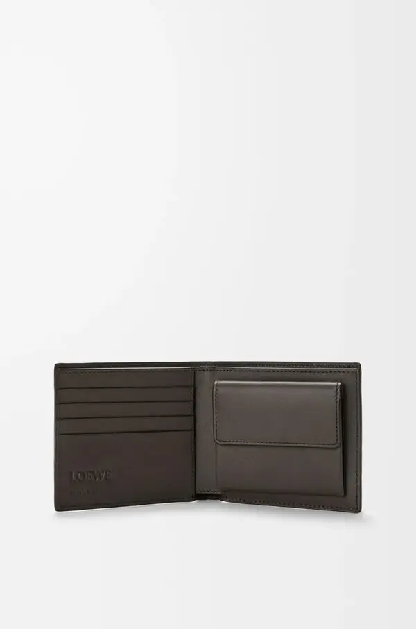 Loewe Puzzle Bifold Coin Wallet In Supple Grained Calfskin
