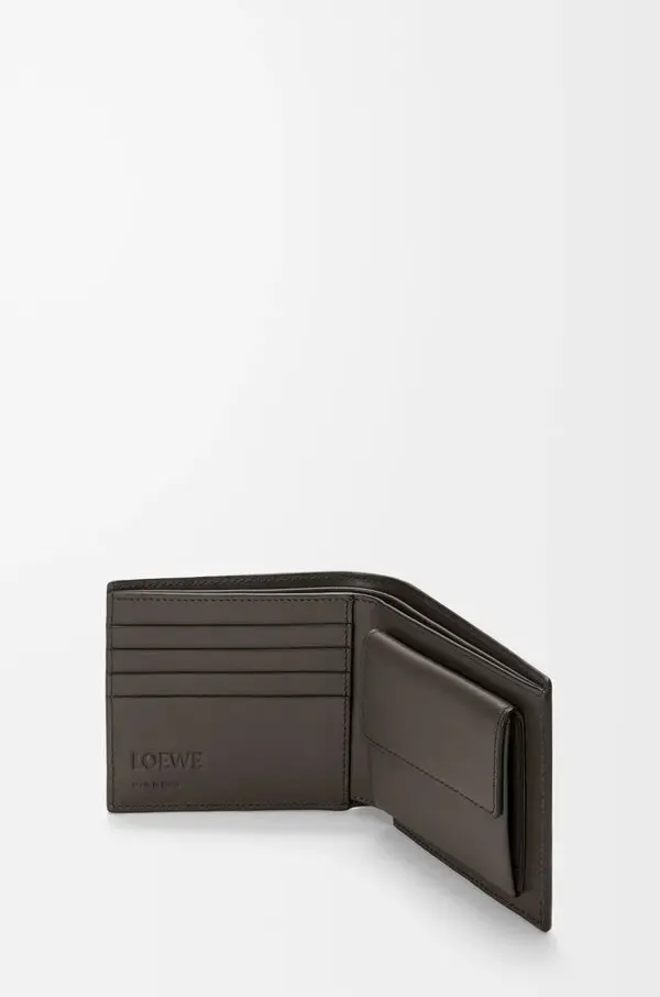 Loewe Puzzle Bifold Coin Wallet In Supple Grained Calfskin