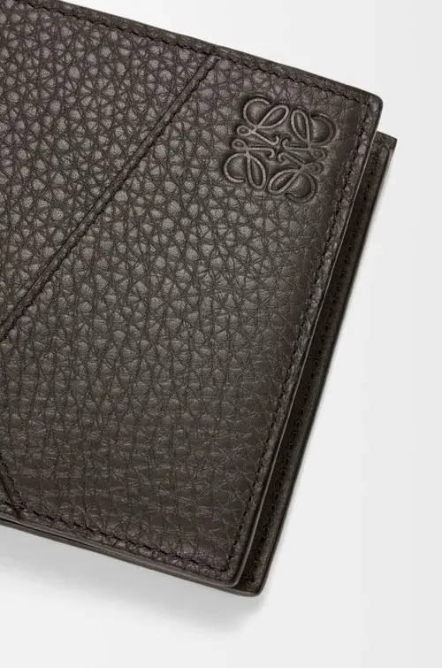 Loewe Puzzle Bifold Coin Wallet In Supple Grained Calfskin