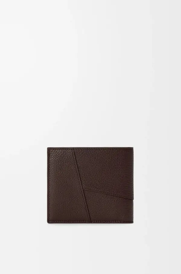 Loewe Puzzle Bifold Coin Wallet In Supple Grained Calfskin